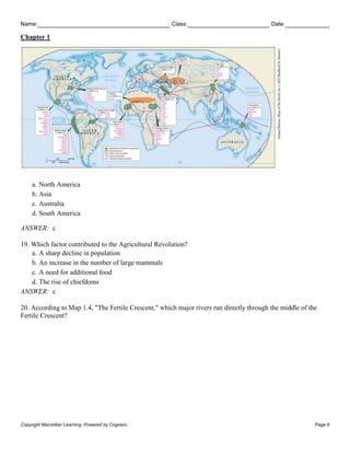 test bank Ways of the World A Brief Global History with Sources ...