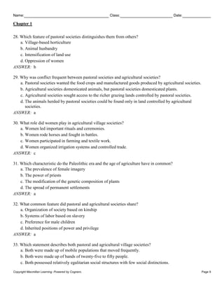 test bank Ways of the World A Brief Global History with Sources ...