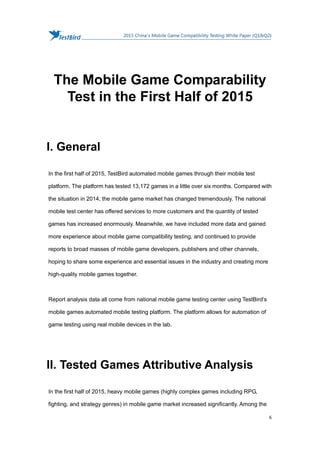 TestBird 2015 china's mobile game compatibility testing white paper q1 ...