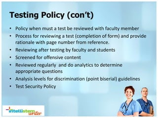 Test Blueprinting and Exam Revision | PPTX