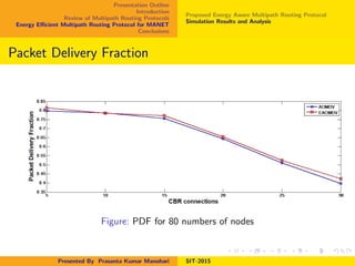 Energy Efficient Multipath Routing Protocol For MANET | PPT
