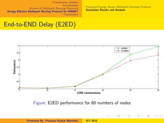 Energy Efficient Multipath Routing Protocol For MANET | PPT