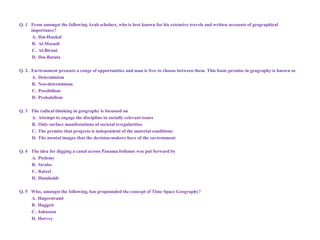 Geographical Thought (17Geo24C1) | PPTX