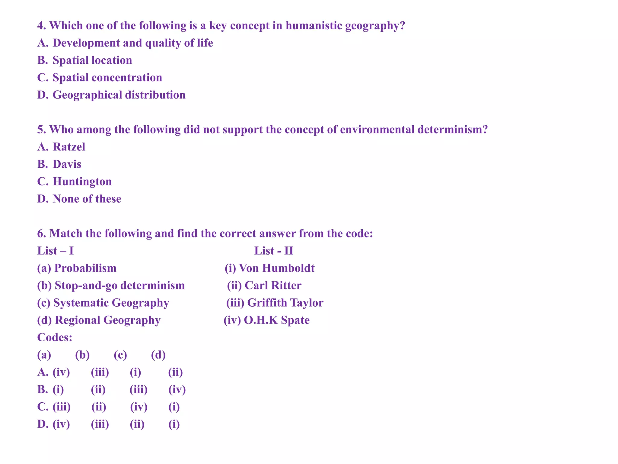 Geographical Thought (17Geo24C1) | PPT