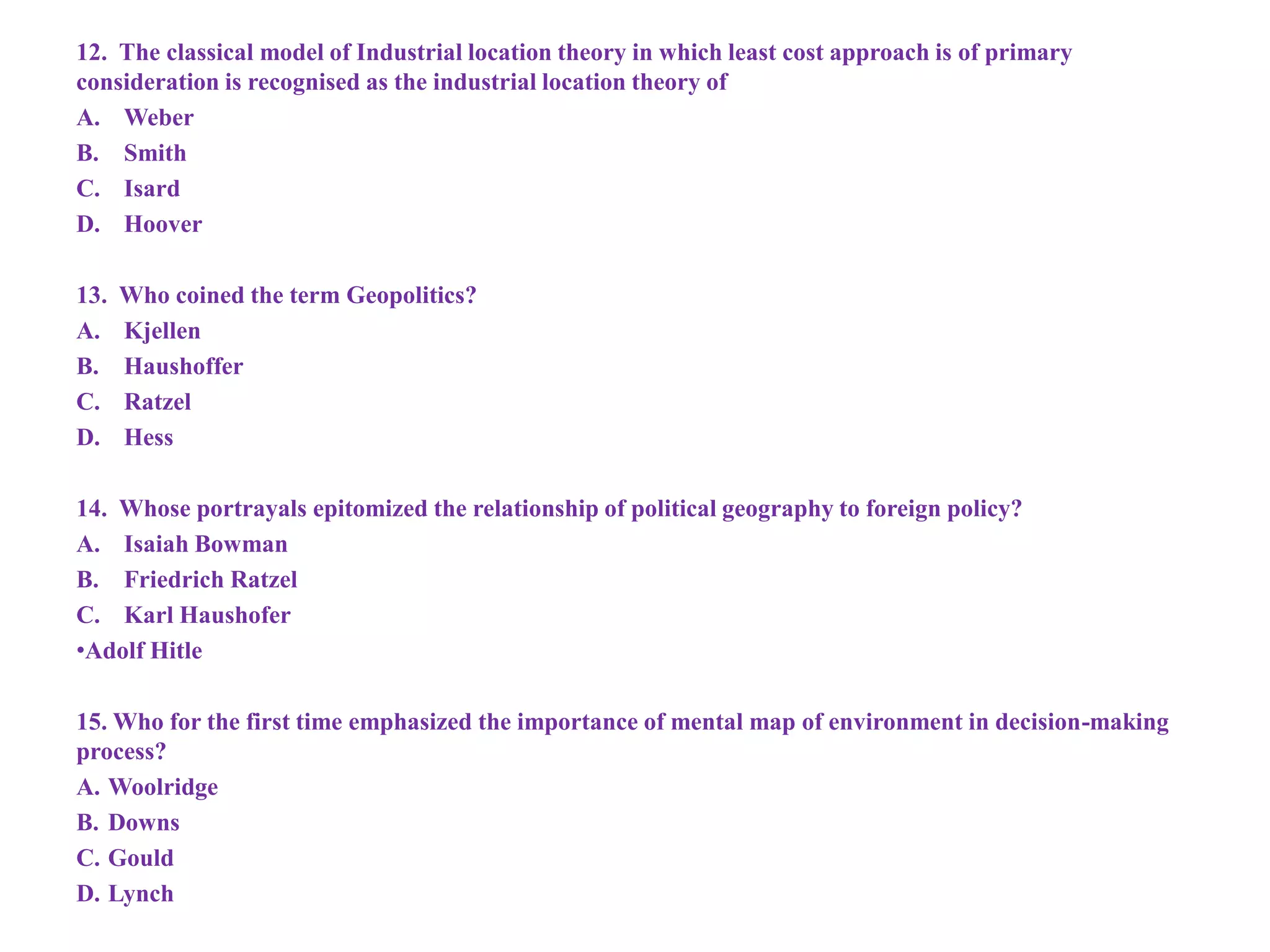 Geographical Thought (17Geo24C1) | PPT