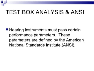 Test box analysis & ANSI | PPT | Digital Audio | Computer Software and ...