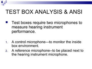 Test box analysis & ANSI | PPT | Digital Audio | Computer Software and ...