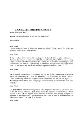 Trial part of a civil case | PDF