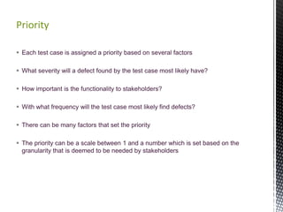 Test case attributes | PPT