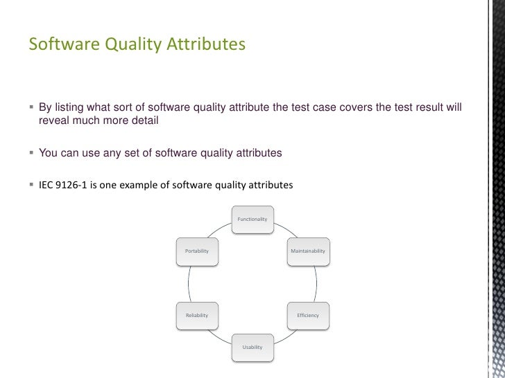 Test case attributes