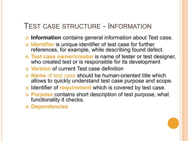 Testcase definition | PPT