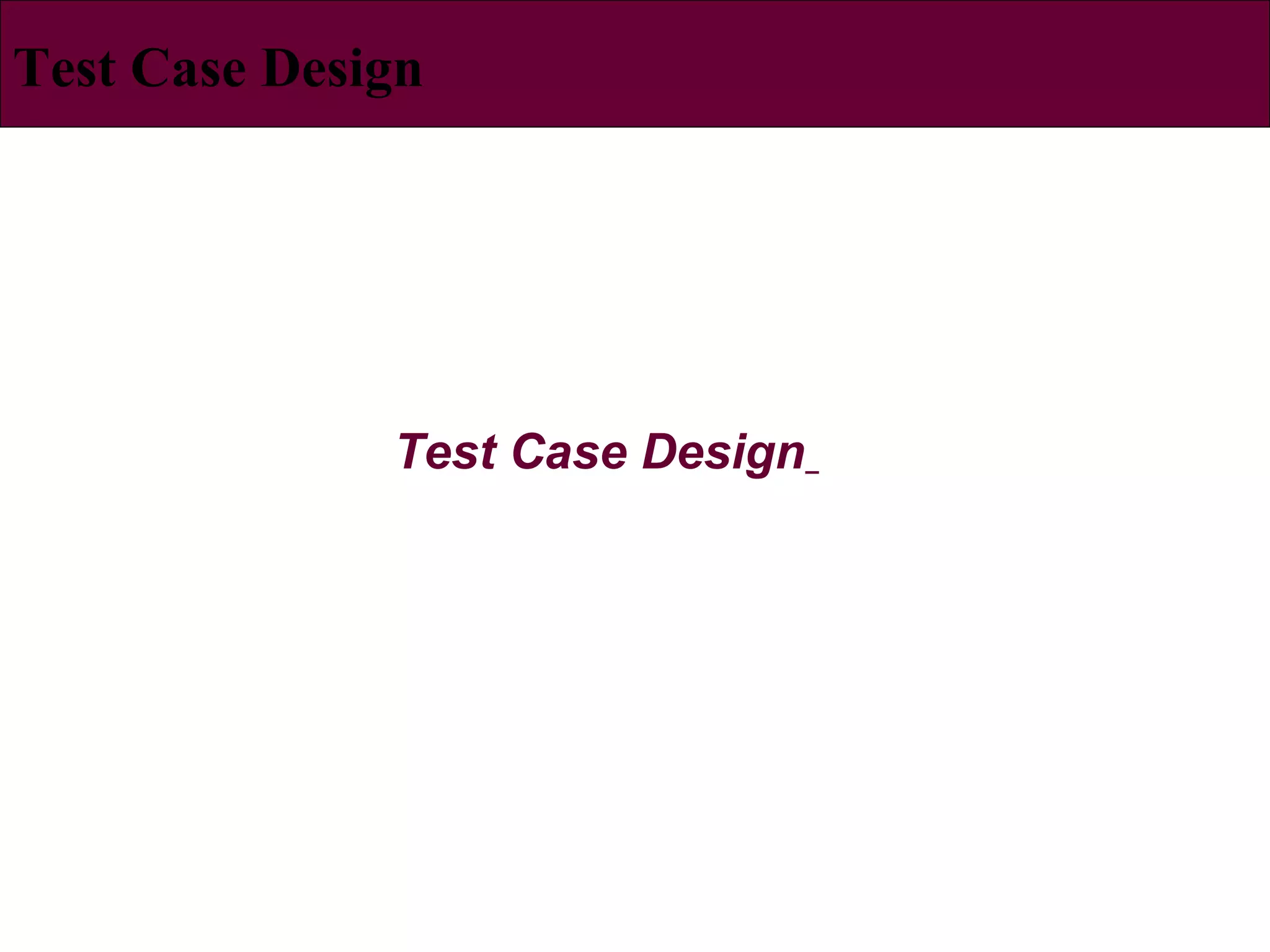 Test case design | PPT