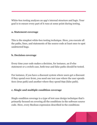 Test Case Design Techniques in Software Testing_ Elements, Types, and ...
