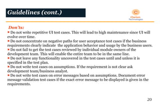 Test case development | PPT