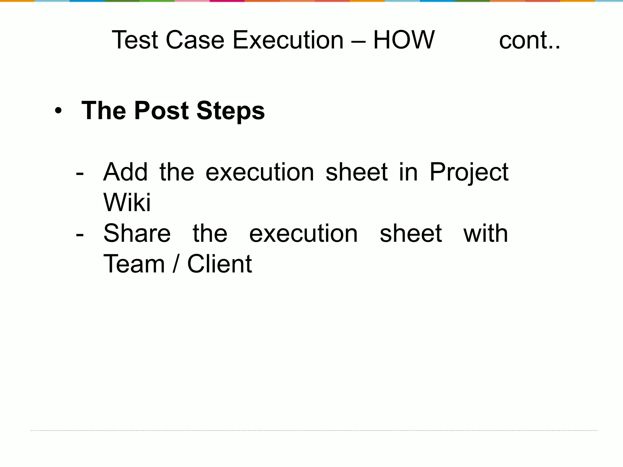 Test case execution | PPTX