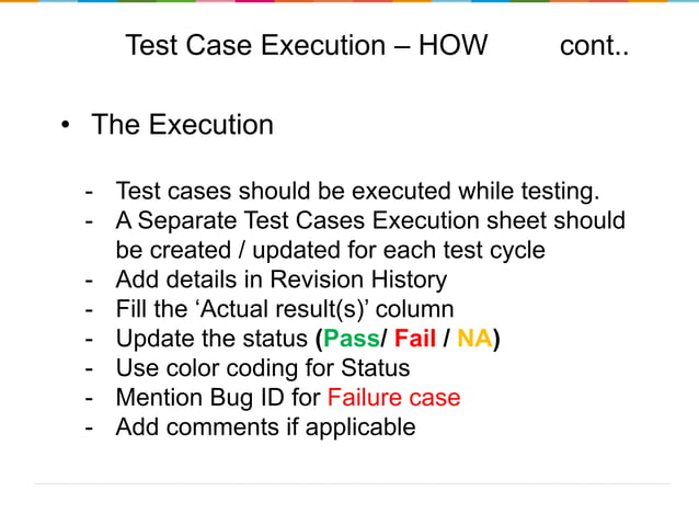 Test case execution | PPTX | Technology & Computing