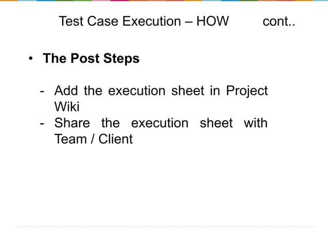 Test case execution | PPTX | Technology & Computing