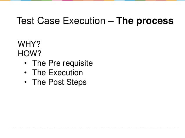 Test Case Execution