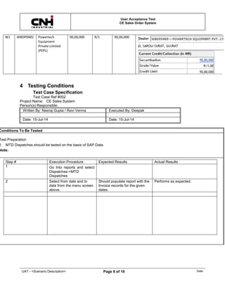 Test case format | PDF