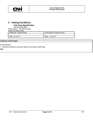 Test case format | PDF