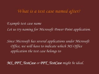 Test Case Naming 02 | PPT