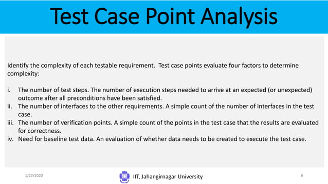 Test case point analysis | PPT