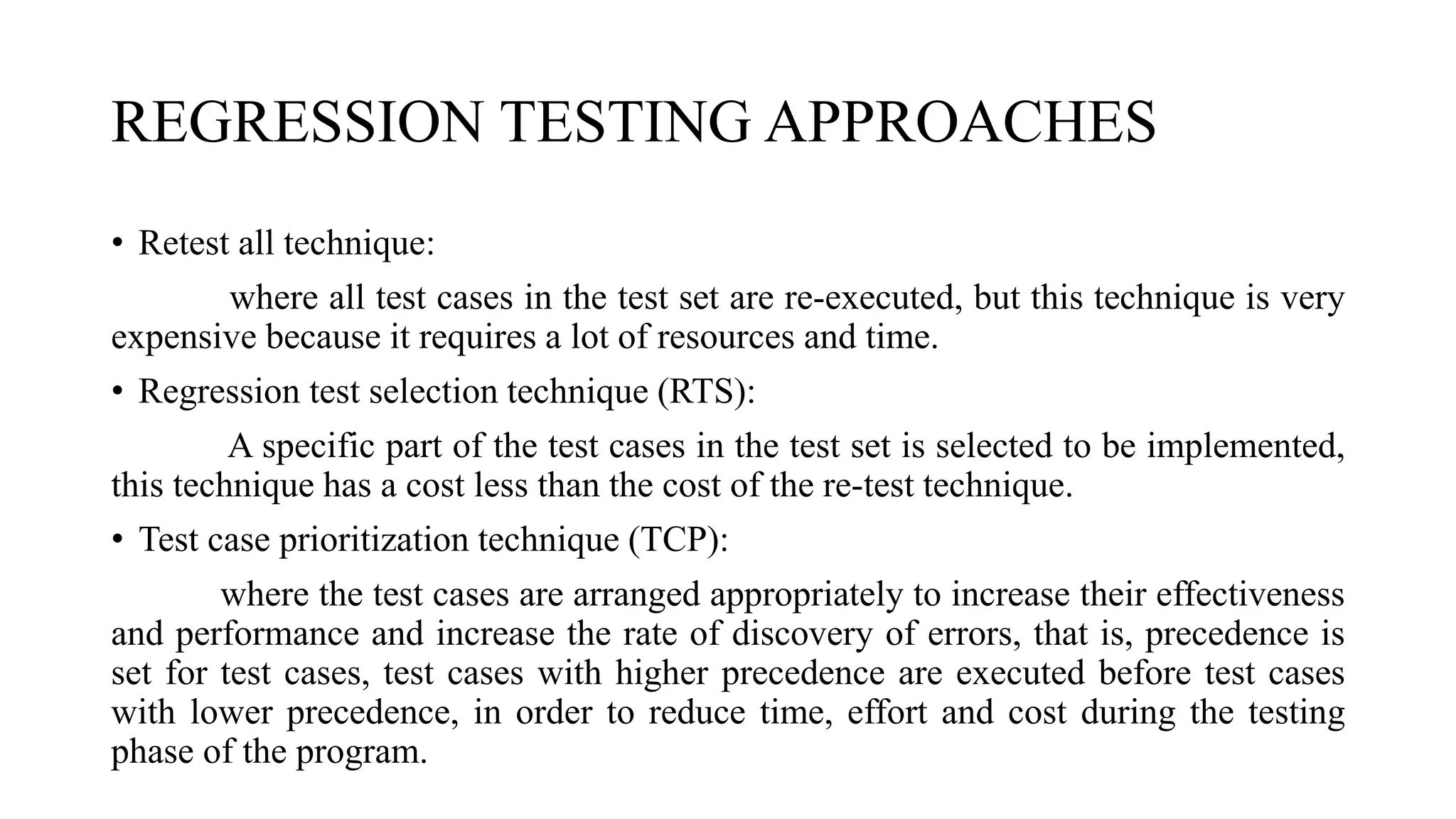 Test Case Prioritization Usinf Regression Testing Pptx