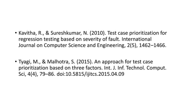 Test Case Prioritization Usinf Regression Testingpptx Free Download