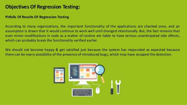 Test Cases Challenges And objectives Of Regression Testing Test Cases Challenges And objectives Of Regression Testing
