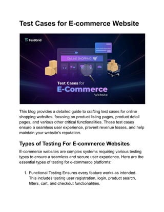 The Test Cases for E-commerce Website.pdf