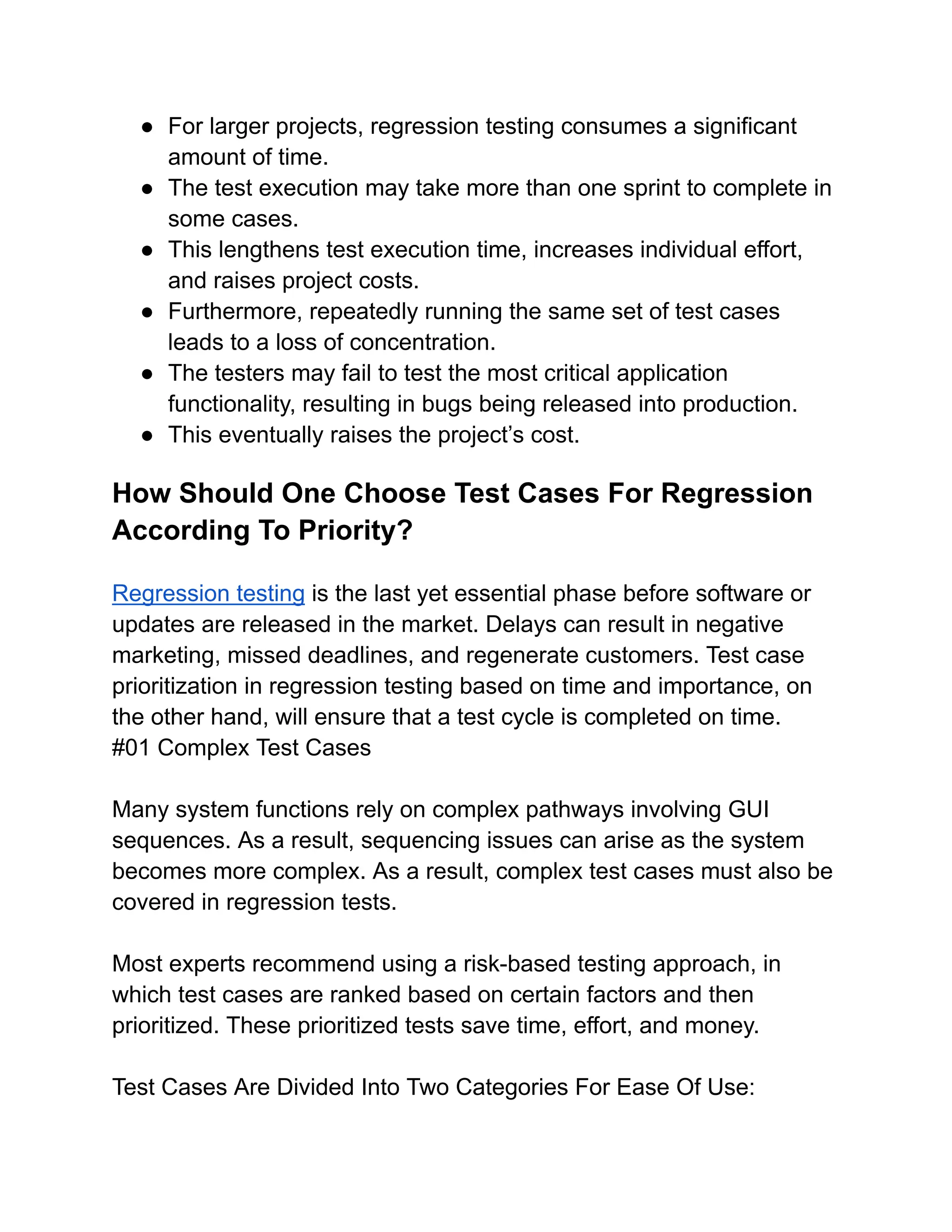 Test Cases Prioritization For Regression Testing [methods And Best