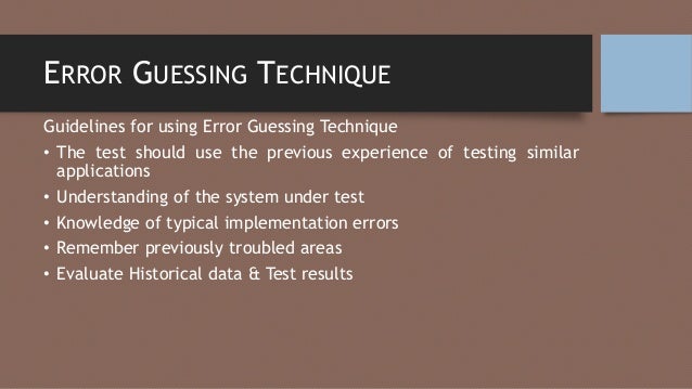 test-case-techniques