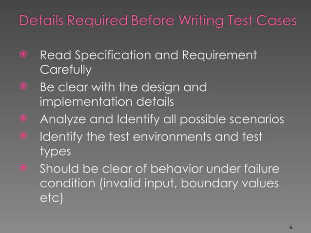 Basics-Test Case Writing | PPT | Computing | Technology & Computing