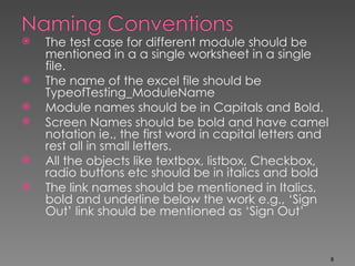 Basics-Test Case Writing | PPT