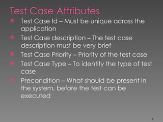 Basics-Test Case Writing | PPT | Computing | Technology & Computing