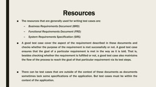 Test case writing | PPT