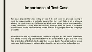 Test case writing | PPTX