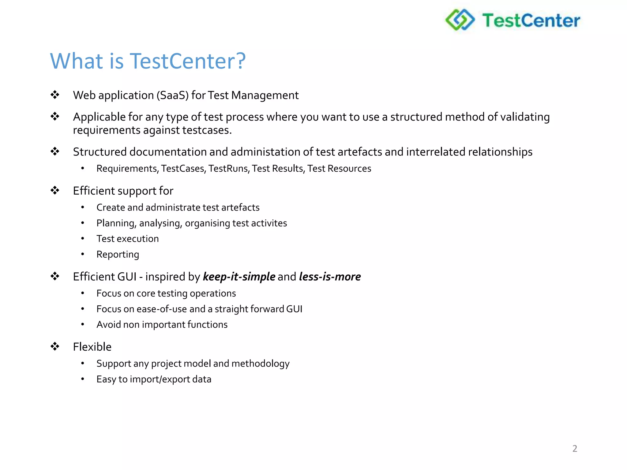 Test center introduction | PPTX