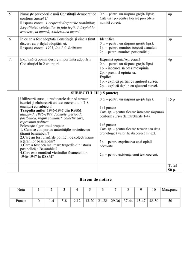 test CES Istorie.docx pentru clasa a 9-a | DOCX