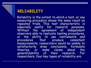 Test Characteristics | PPT