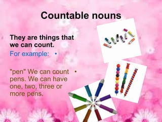 countable and uncountable noun | PPT