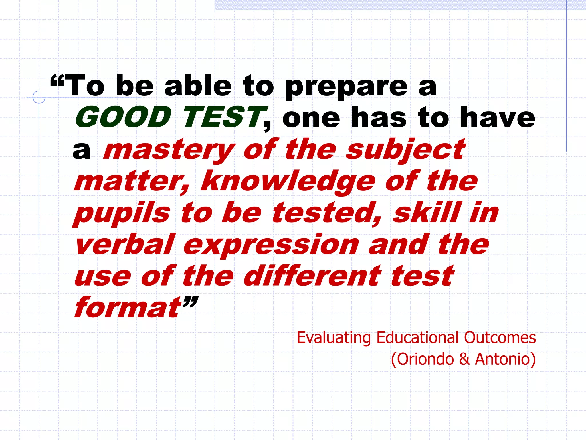 Test Construction | PPTX