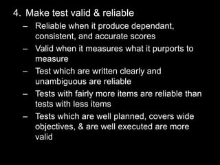 Test construction | PPTX