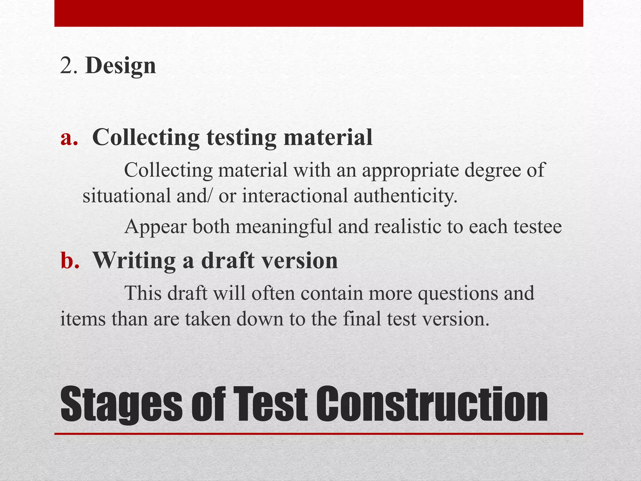Test construction | PPTX