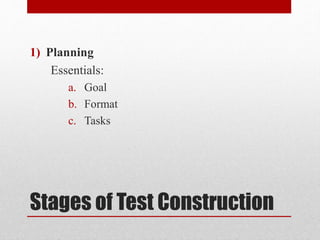 Test construction | PPTX