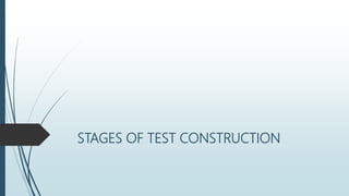 Test construction | PPTX