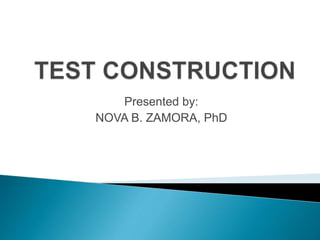 Test construction | PPTX