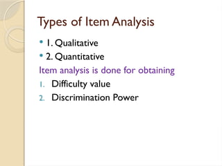 Test Construction, drawing up test Specifications. | PPT