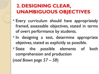 Test Construction, drawing up test Specifications. | PPTX ...