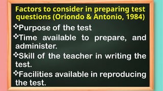 Test Construction and TOS making for teachers.pptx